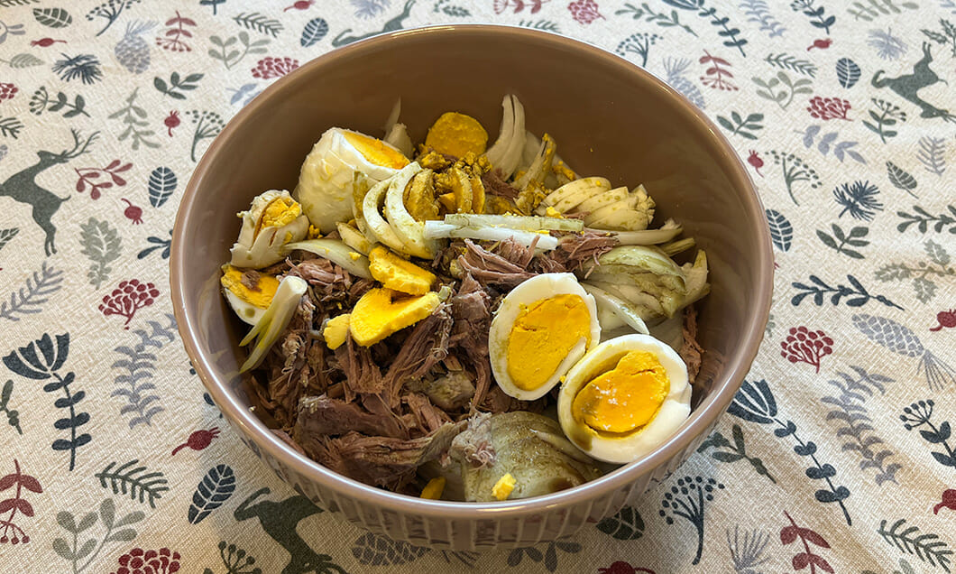 Hladna govedina v solati - esih flajš - Znam.si